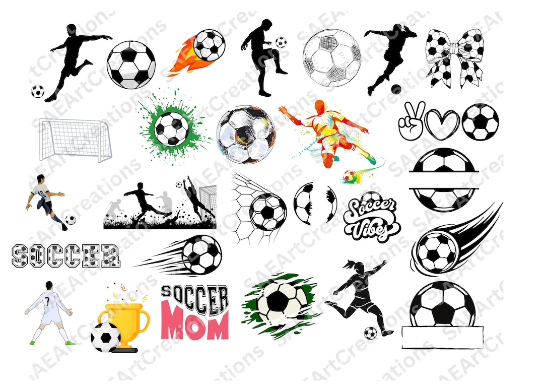 Soccer Svg Bundle, Soccer Ball Monogram Svg, Soccer Designs, Soccer ...