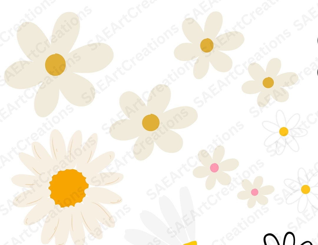 Daisy Flower Svg, Daisy Monogram Svg, Daisy SVG Bundle, Wildflowers ...