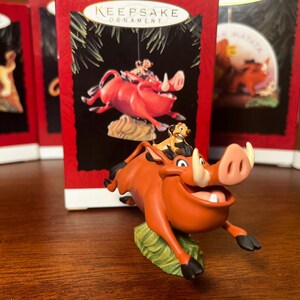Hallmark Disney Keepsake Lion King Christmas Ornament, Timon and Pumba ...