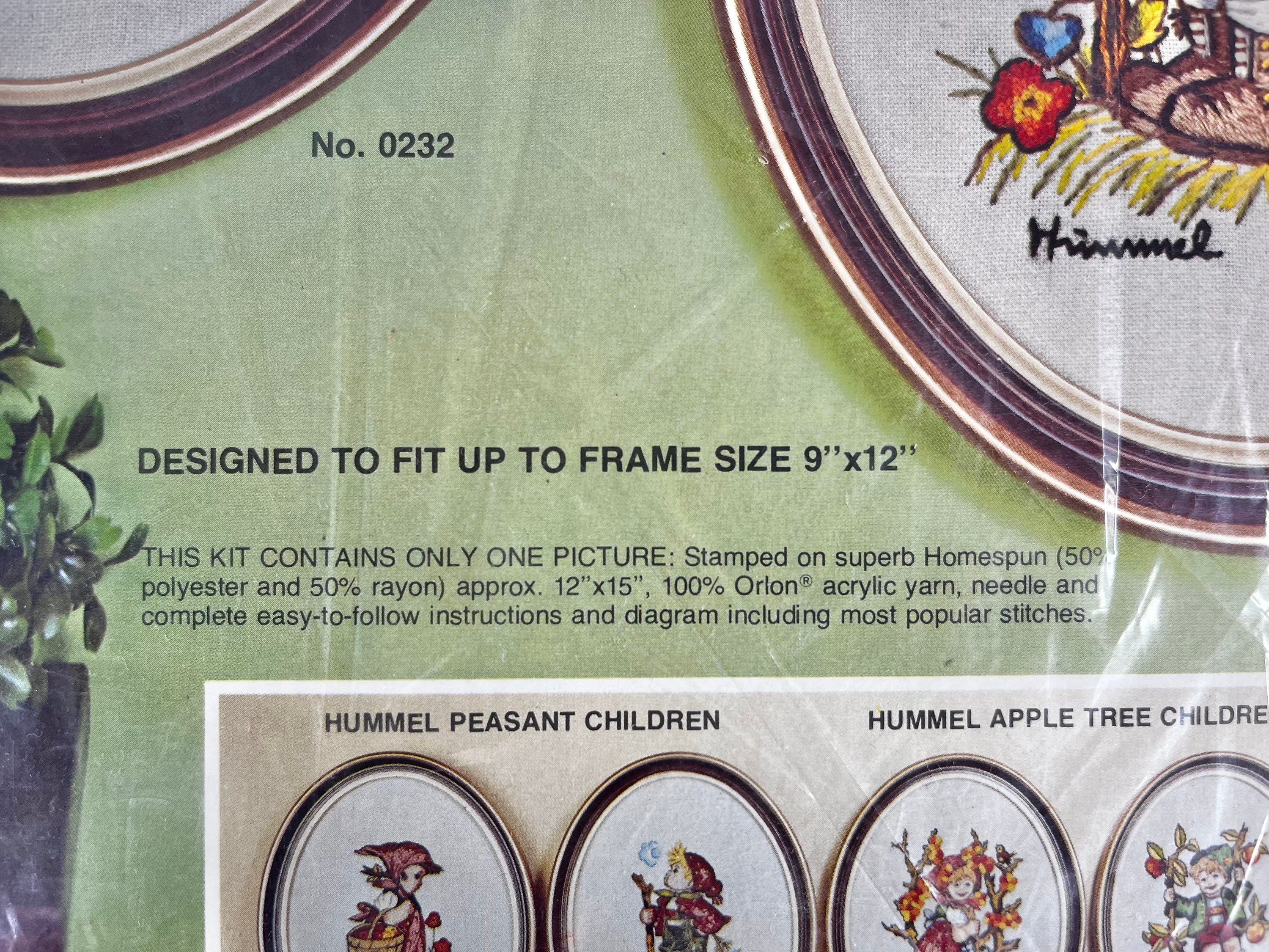 Adorable Vintage Flower Girl Embroidery Kit, Hummel Stitchery Adorable ...