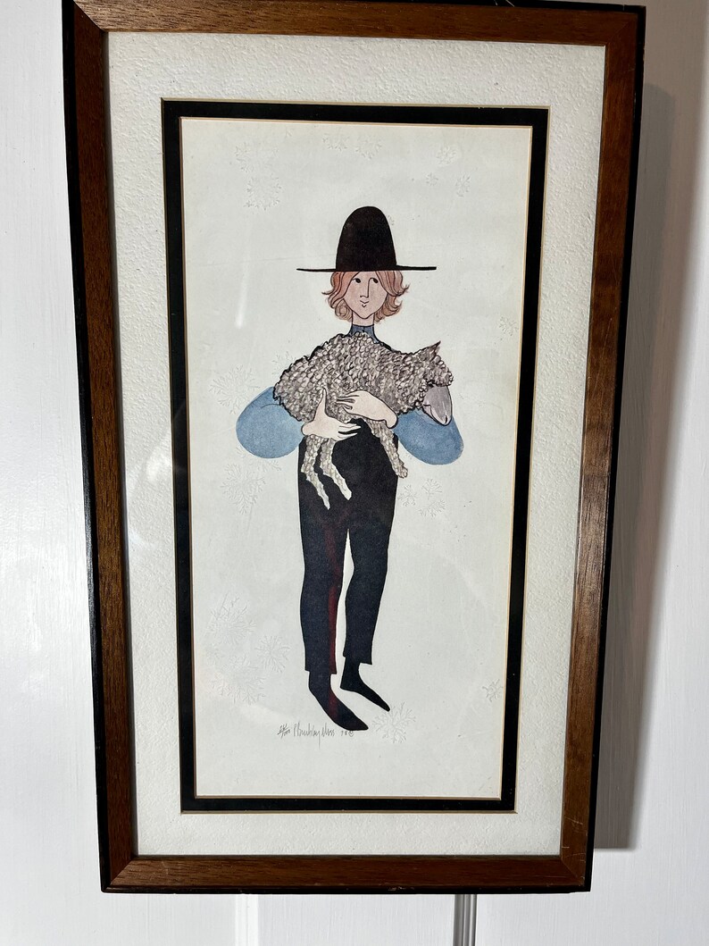 P Buckley Moss Good Shepherd Signed Numbered Framed Print 261/1000 ...