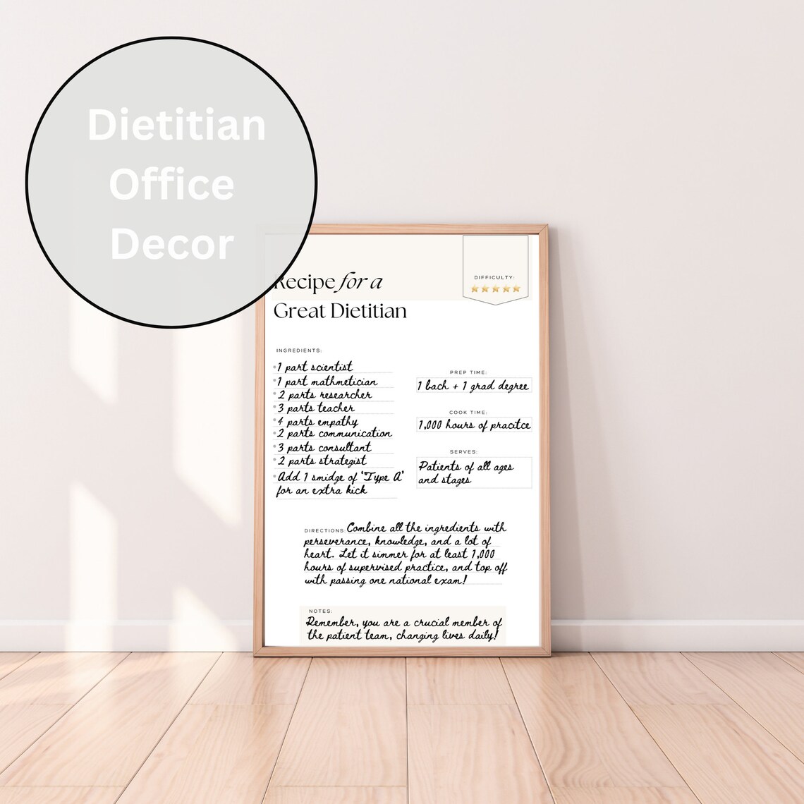 Printable Dietitian Appreciation Poster, Last Minute RD Graduation Gift ...