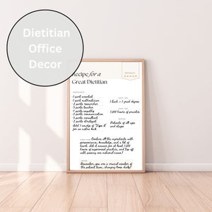 Printable Dietitian Appreciation Poster, Last Minute RD Graduation Gift ...