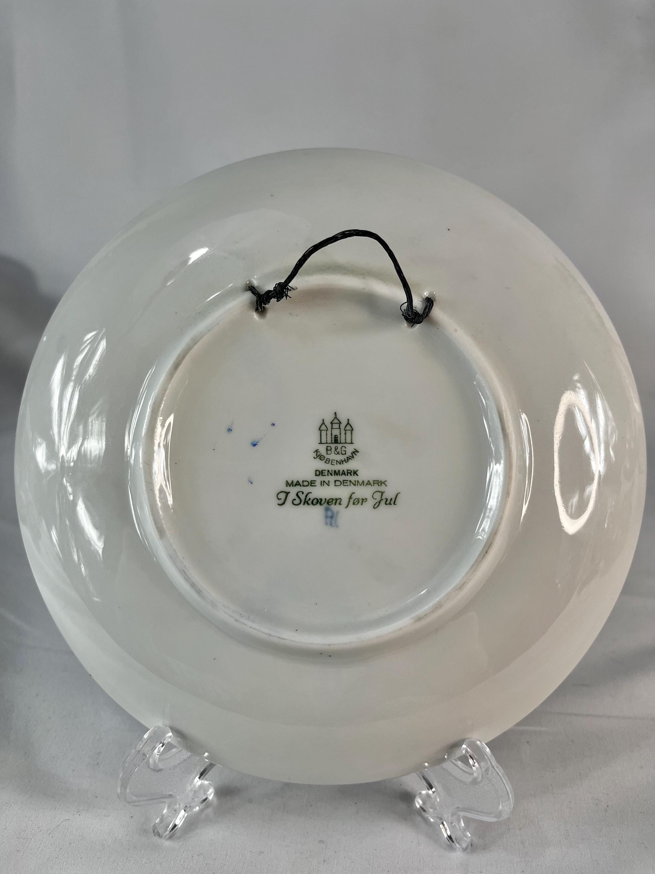 Vintage Bing and Grondahl Plate, Made in Denmark 1965 1966 1967 1968, I ...