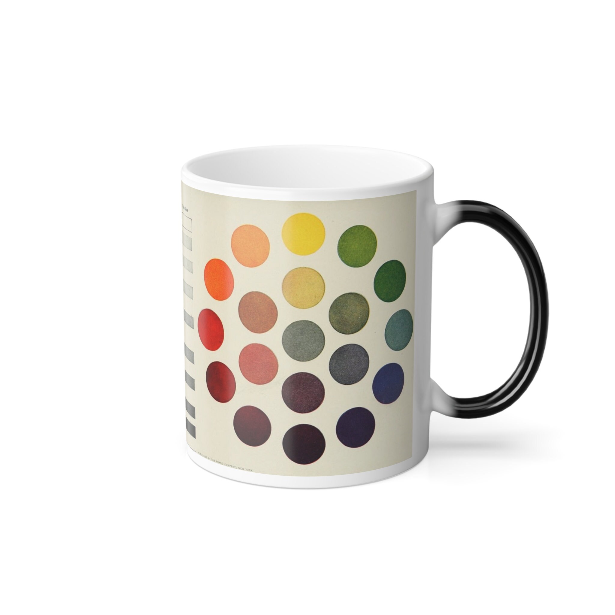 Color Changing Coffee Cup Rainbow Magic Mug Vintage Rainbow Design, Fun ...