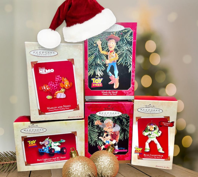 Hallmark Disney Keepsake Buzz Lightyear and RC Racer Ornament, Marlin ...