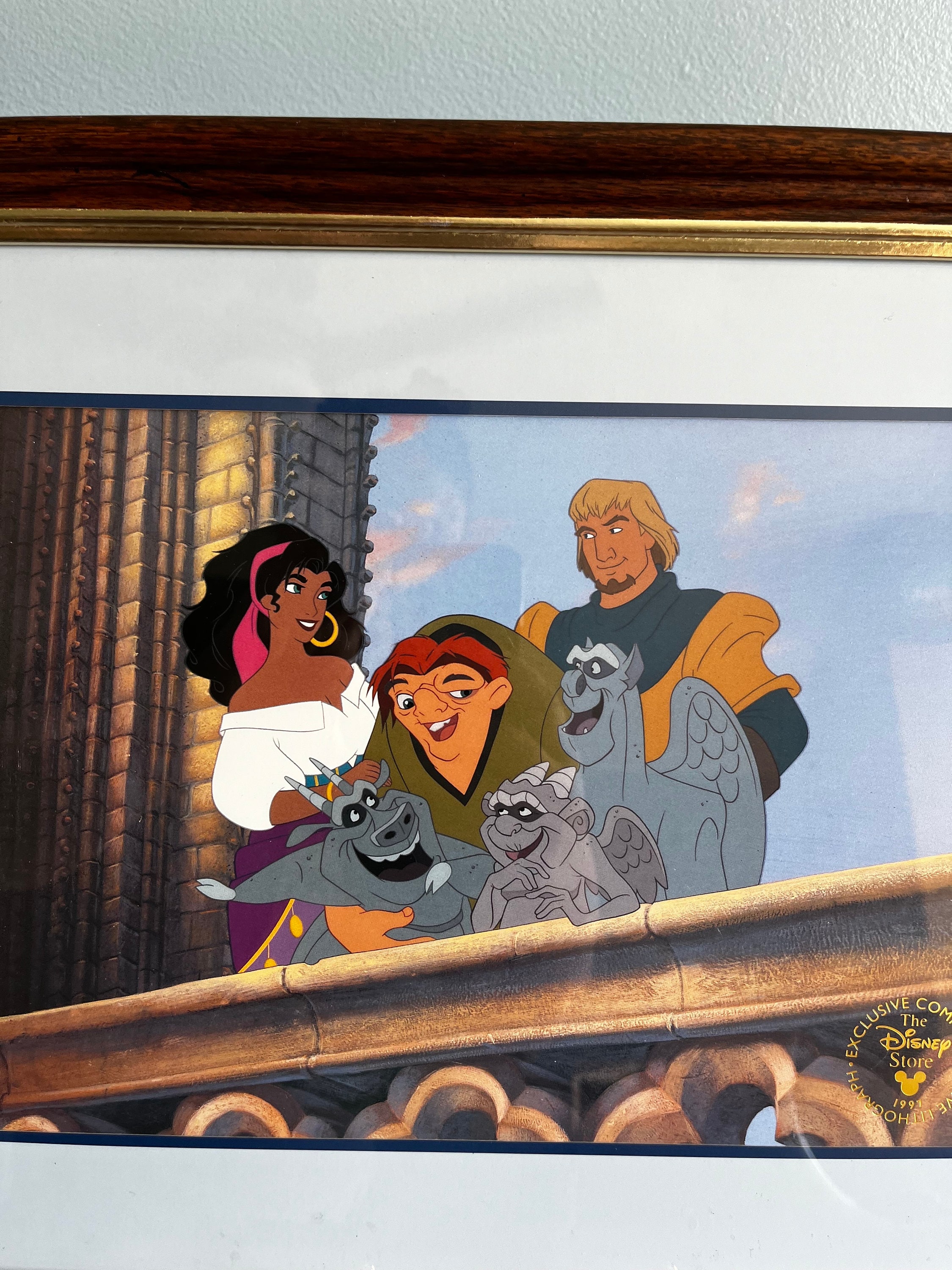 Hunchback of Notre Dame Disney Wall Art, Framed 1997 Disney Store ...