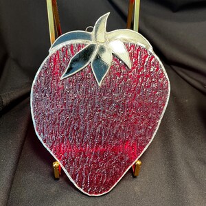 Cute Strawberry Decorations, Stained Glass Strawberry Lover Gift ...