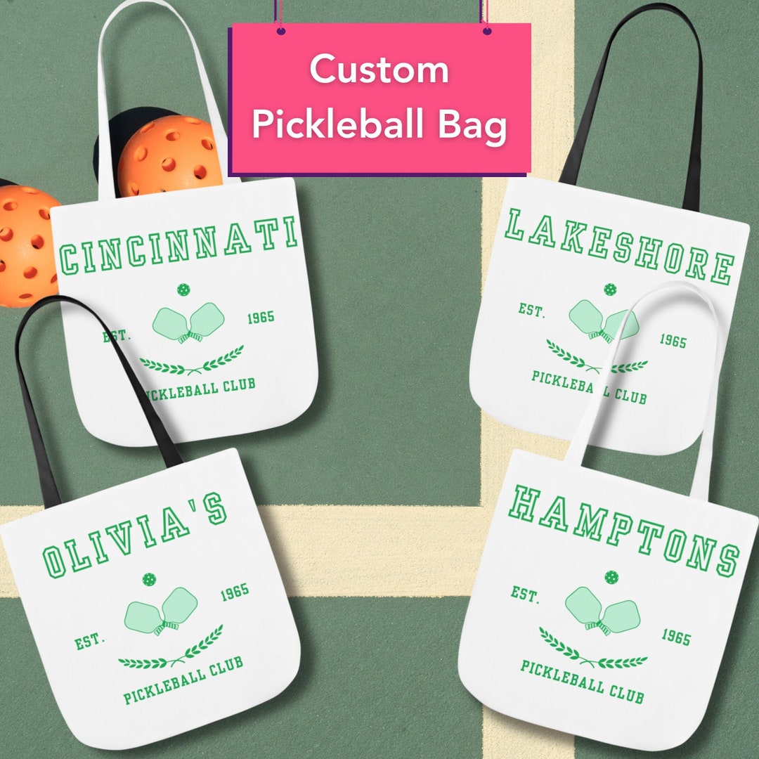 Customizable Pickle Ball Bag Perfect Pickleball Lover Gift Preppy Gym ...