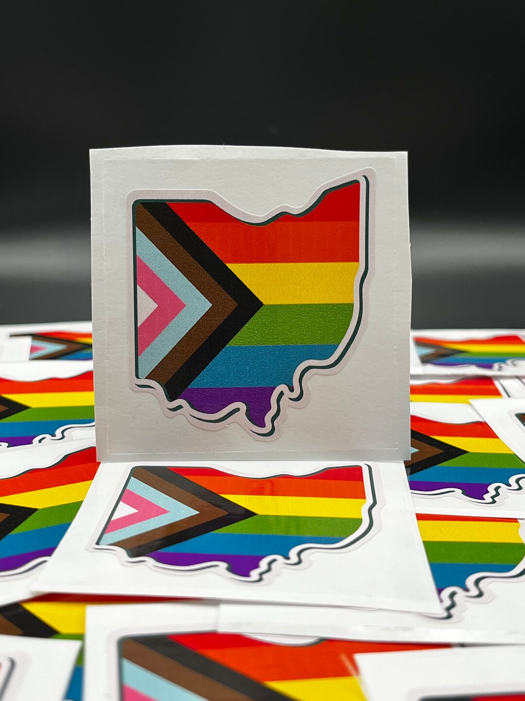 Ohio State Progressive Pride Flag Waterbottle Sticker, Ohio State ...