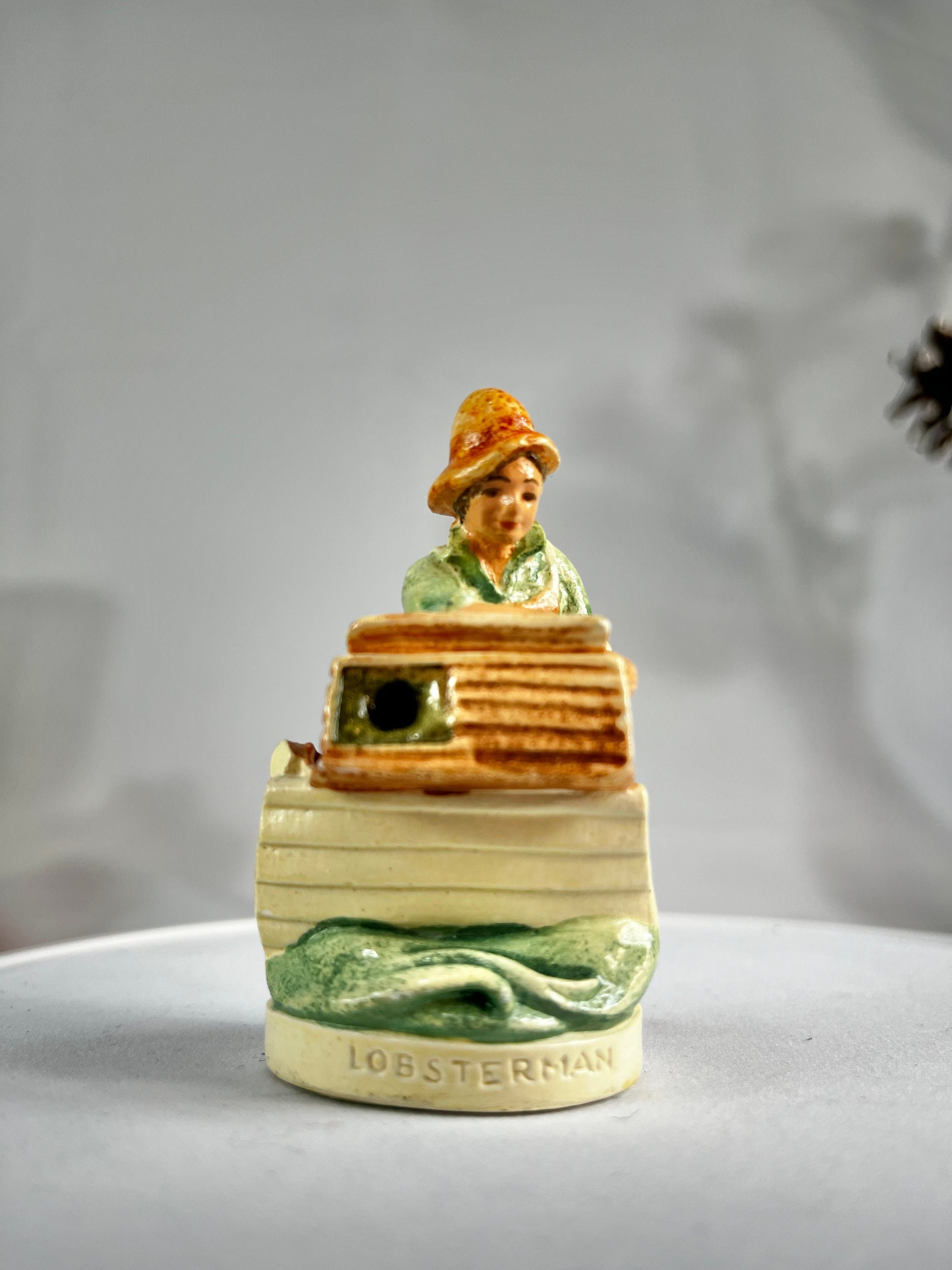 MCM Vintage Sebastian Miniatures Lobsterman, Handpainted Vintage SML ...