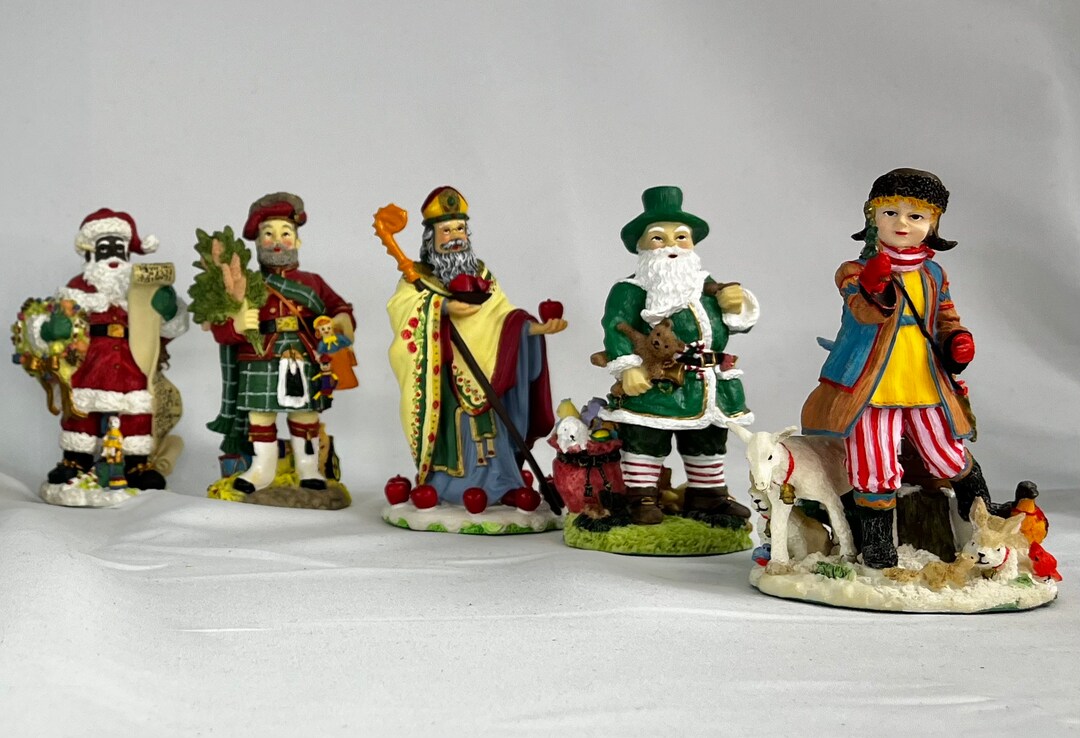 International Santa Claus NIB African American Santa, Scottish First ...