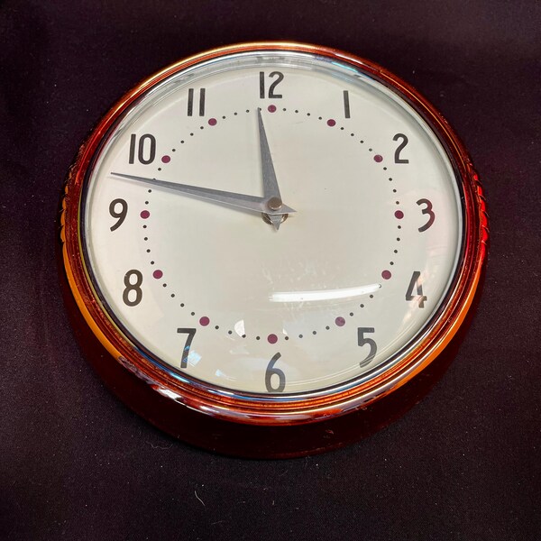 Retro Kitchen Clock - Etsy