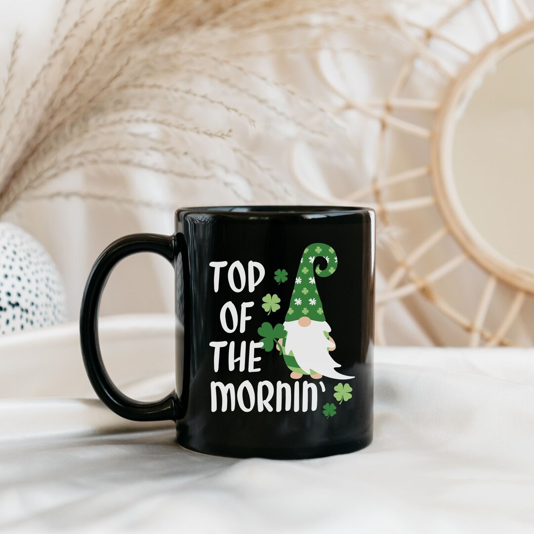 St. Patrick's Day Mug, Saint Patrick's Day Gift, Leprechaun Mug, Four ...