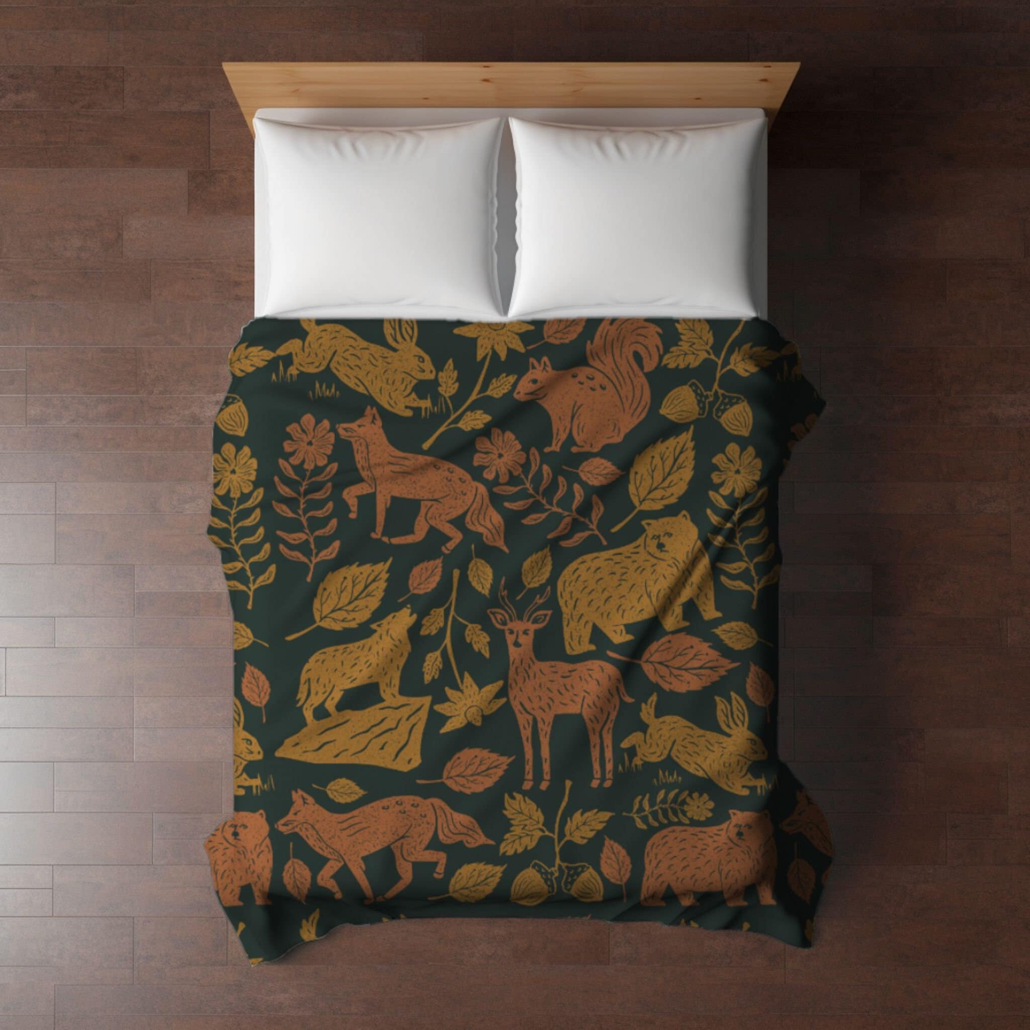 Cottagecore Animal Blanket Cottagecore Fall Decor Woodland - Etsy