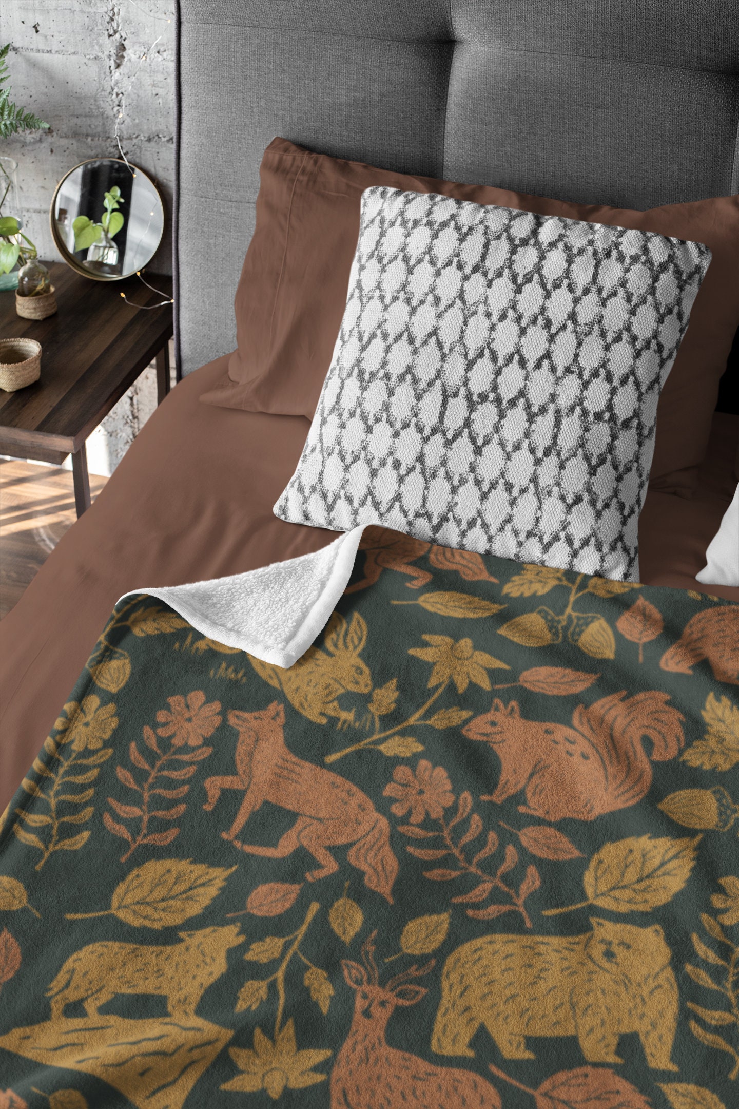 Cottagecore Animal Blanket Cottagecore Fall Decor Woodland - Etsy