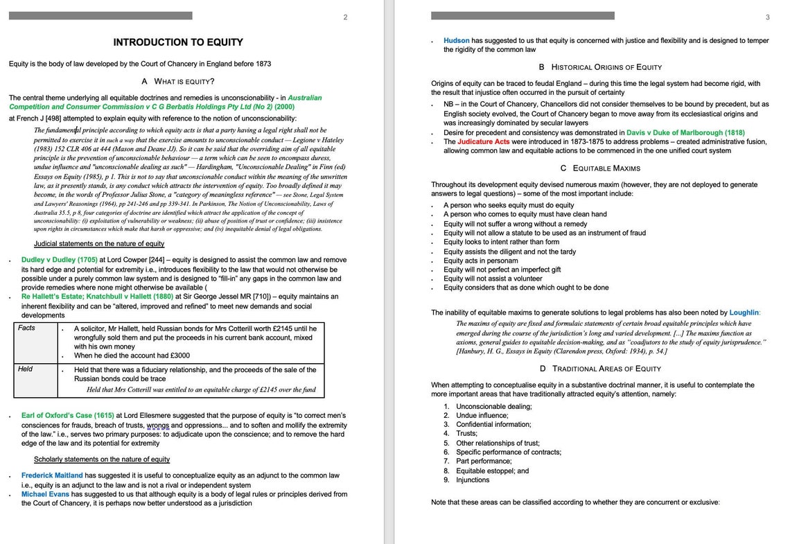 University Student Notes Layout, Digital Download - Etsy