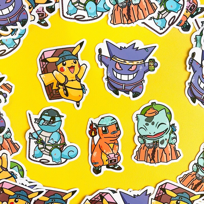 Custom Pokemons Stickers - Etsy
