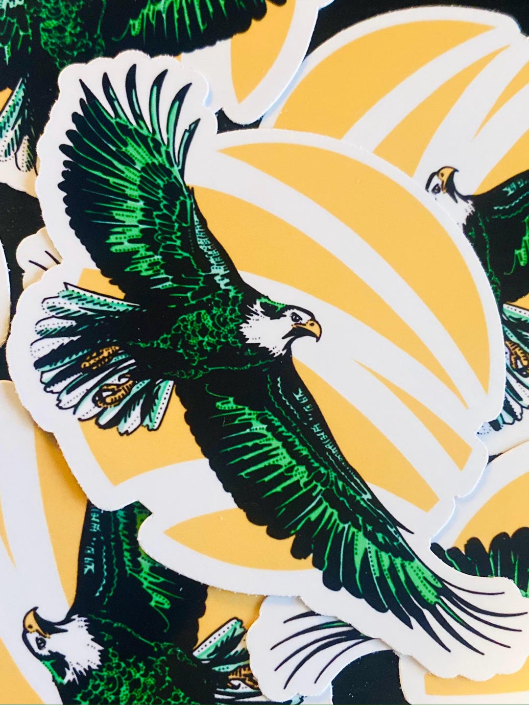 Eagle Sticker, Eagles Sticker, Go Birds, Green Birds - Etsy