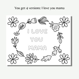 Printable Mother's Day Coloring Page for Kids, Pretty Flowers Mother's ...