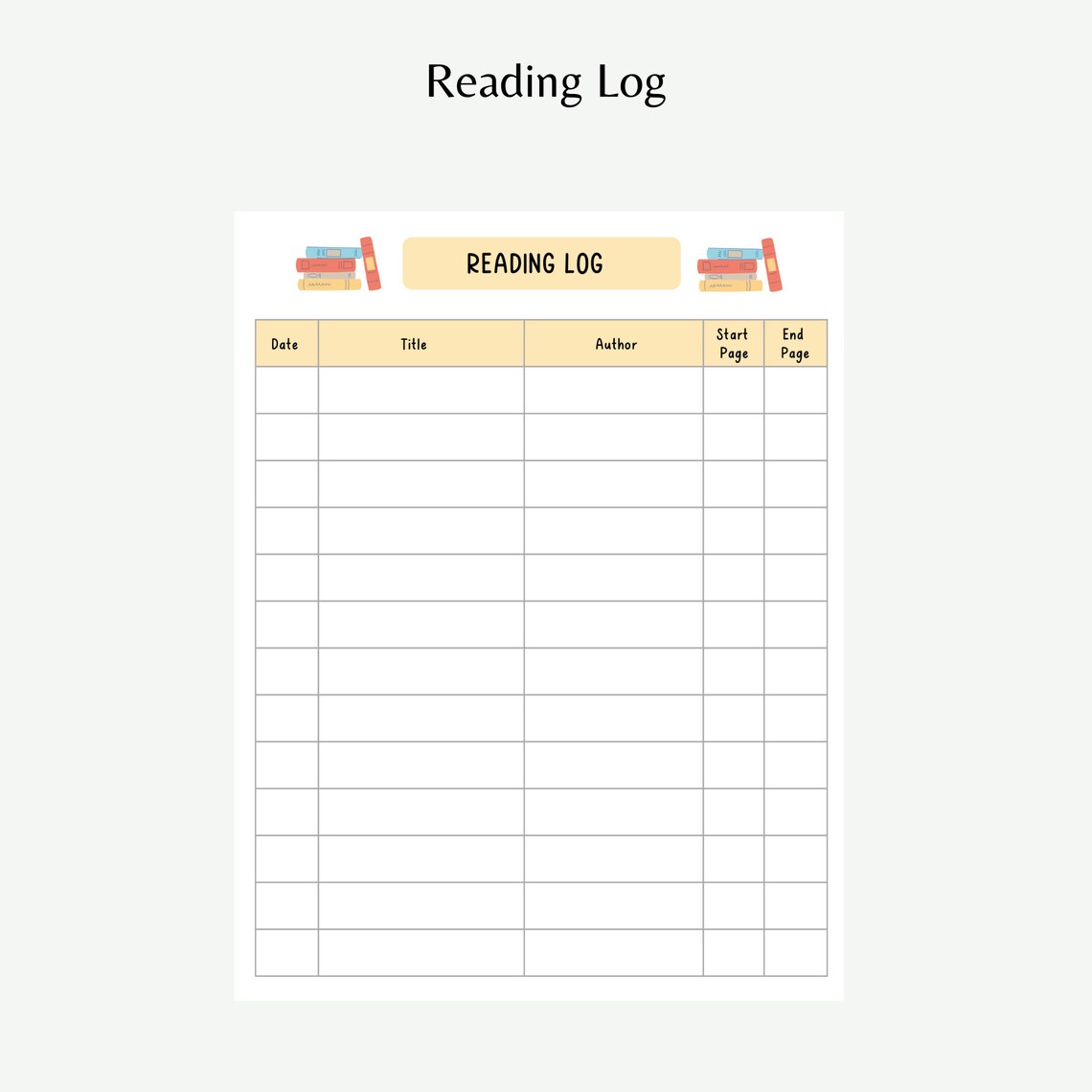 Reading Log Bundle for Kids, Printable Child Book Tracker, Reading ...
