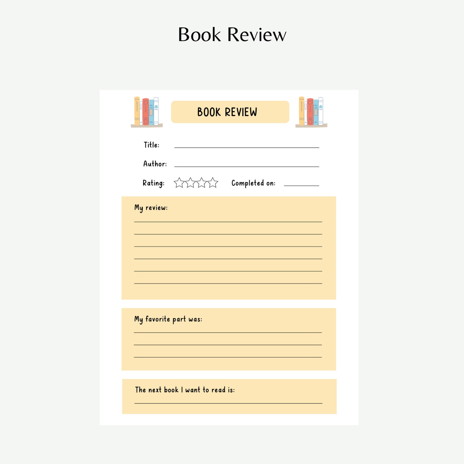 Reading Log Bundle for Kids, Printable Child Book Tracker, Reading ...