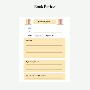 Reading Log Bundle for Kids, Printable Child Book Tracker, Reading ...