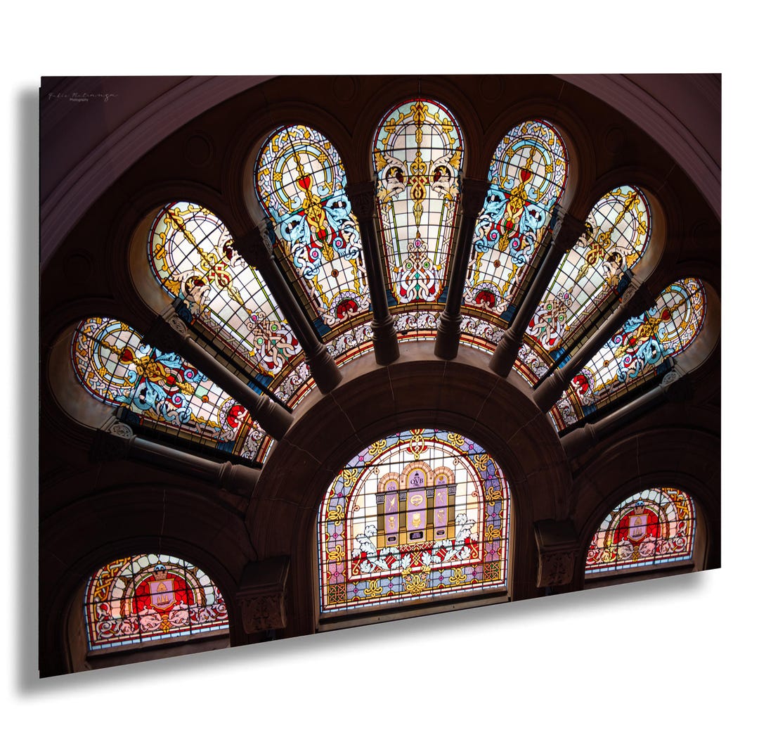 QVB Stained Glass Windows Photo Print: Queen Victoria Building Wall Art ...