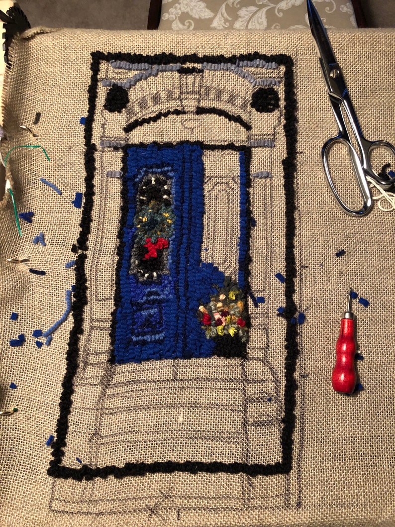 Instant Download PDF Rug Hooking PATTERN "victorian Door 1" - Etsy
