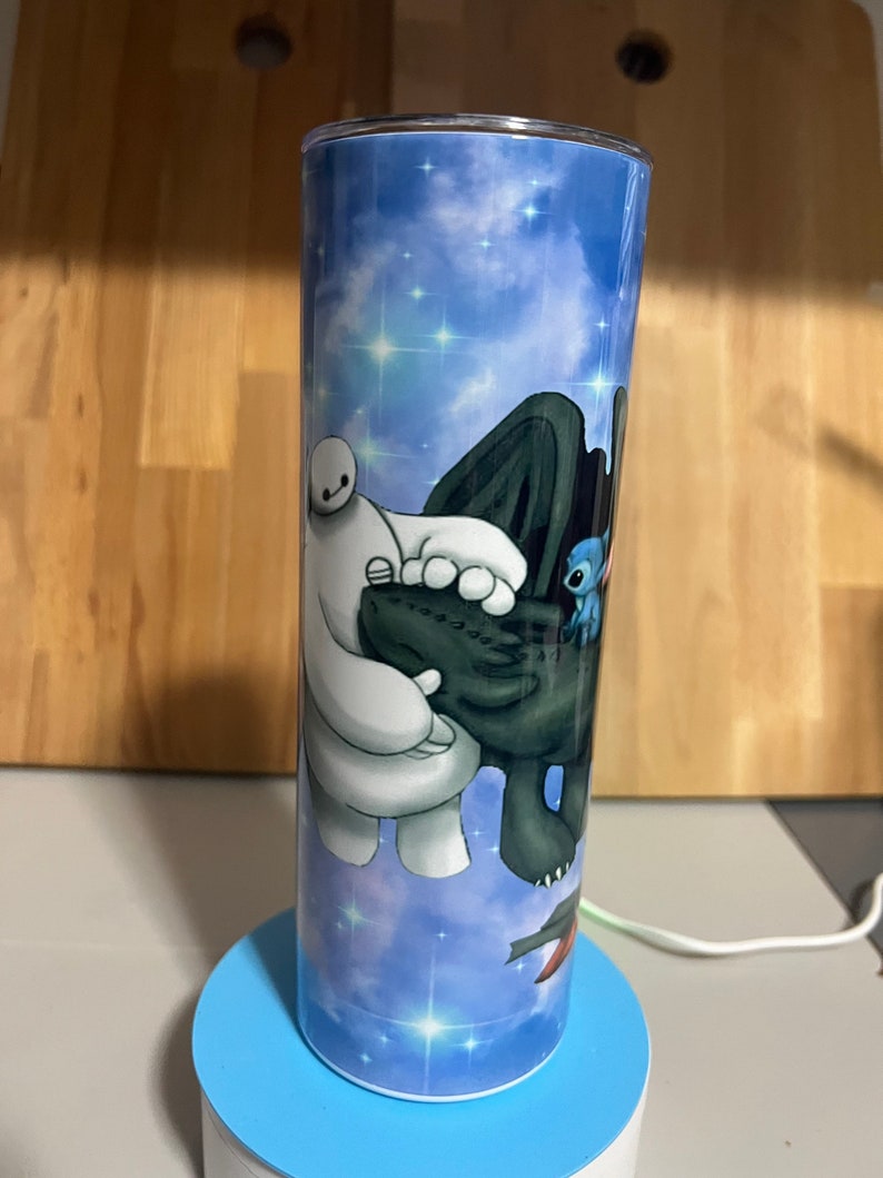 Custom Baymax, Toothless, Stitch in the Stars Travel Mug Tumbler Cup ...