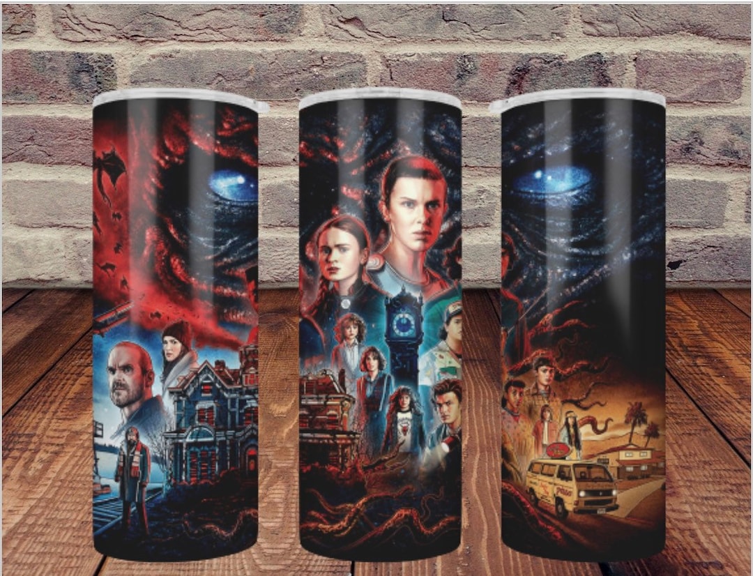 Stranger Things Tumbler With Leakproof Lid and Straw. Gift for the ...