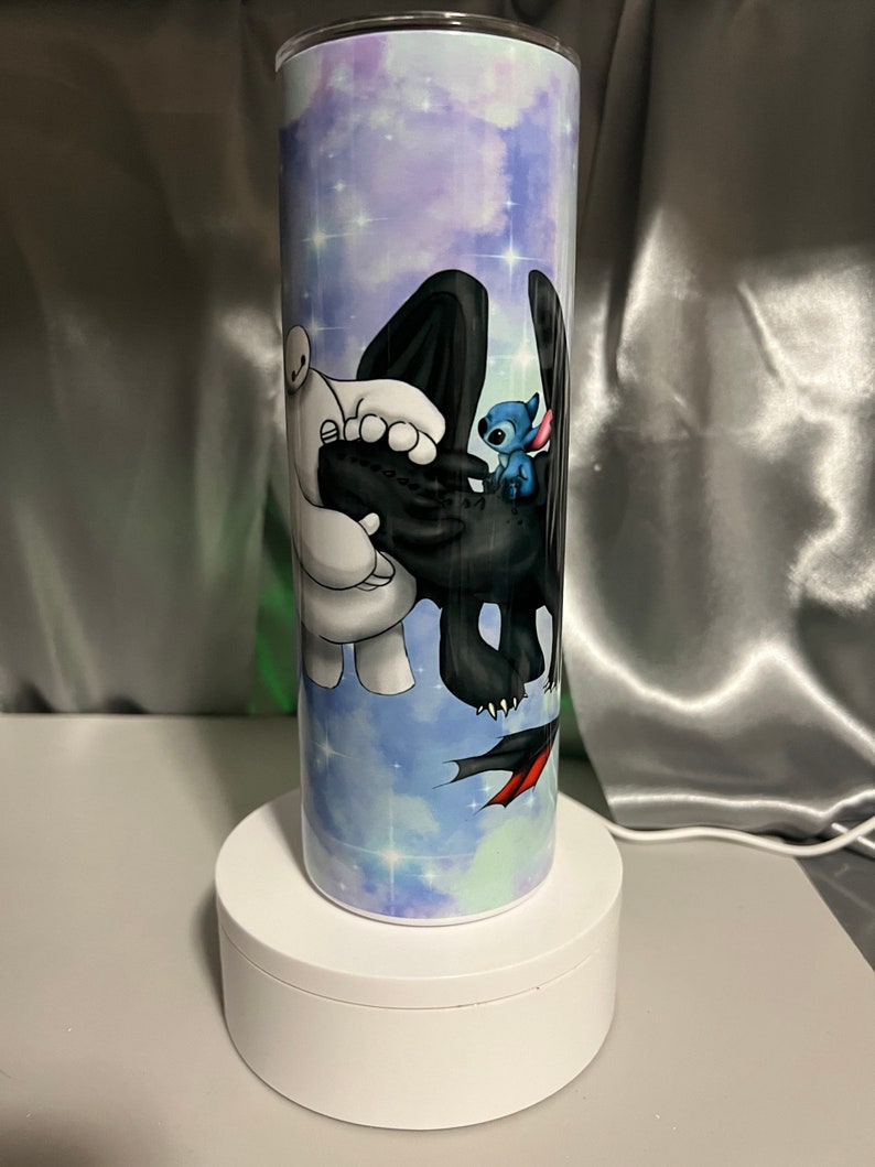 Custom Baymax, Toothless, Stitch in the Stars Travel Mug Tumbler Cup ...