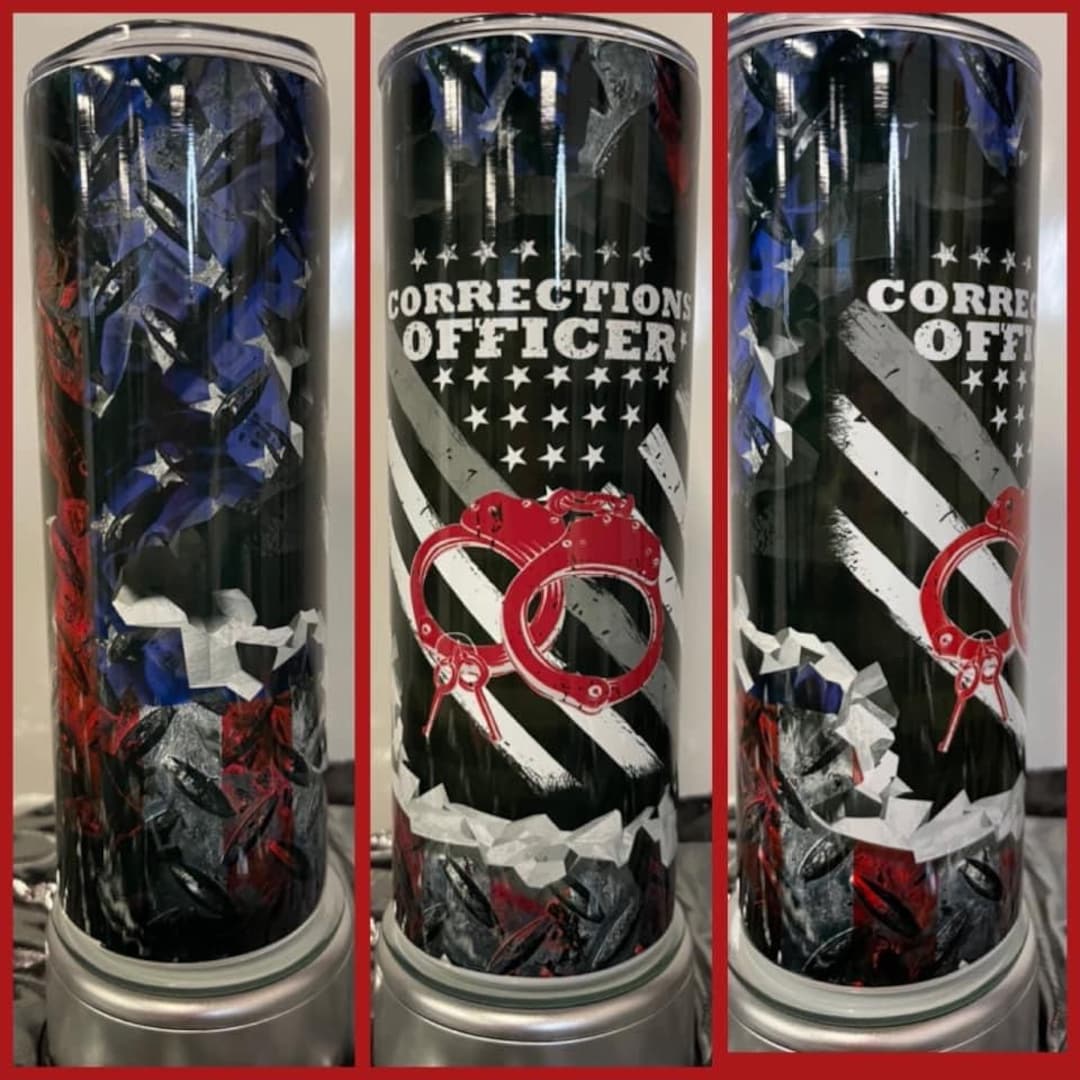 Corrections Officer Travel Mug. Custom Stainless Steel 20oz or 30oz ...