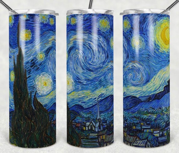Starry Night Travel Mug. Custom Stainless Steel 20oz or 30oz | Etsy
