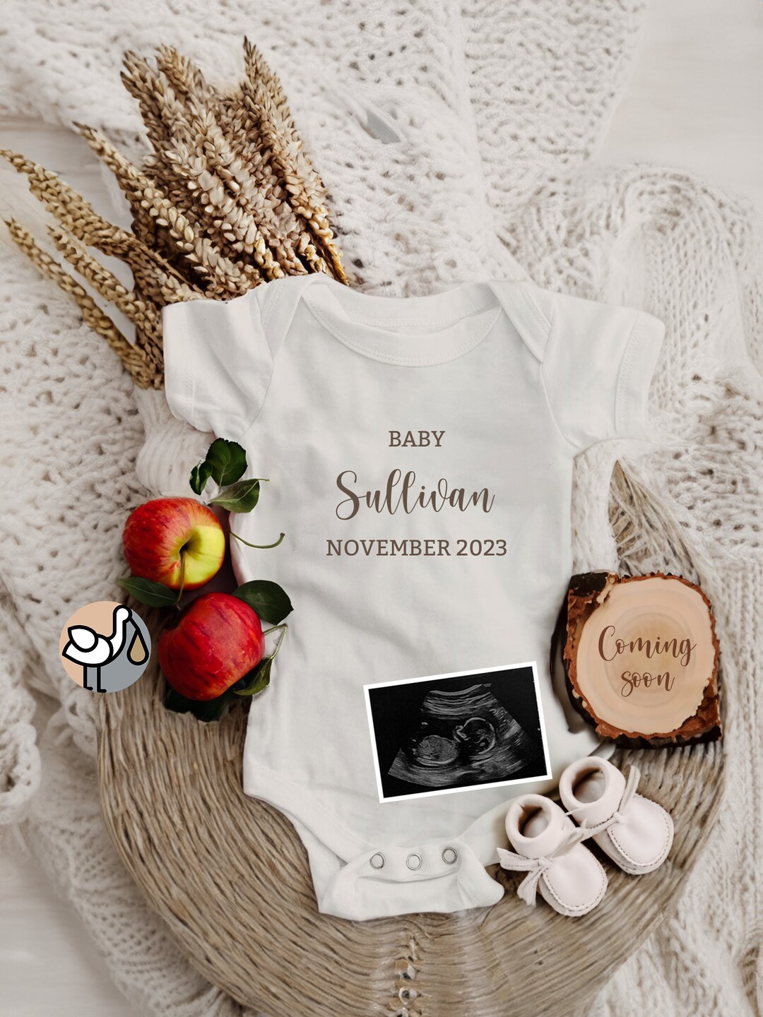 Digital Pregnancy Announcement / Social Media / Gender Neutral ...