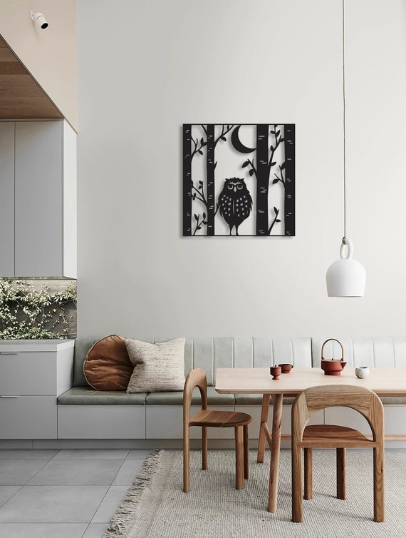 The Wise Owl Wall Panel Fixture Perfect for Cutting and - Etsy