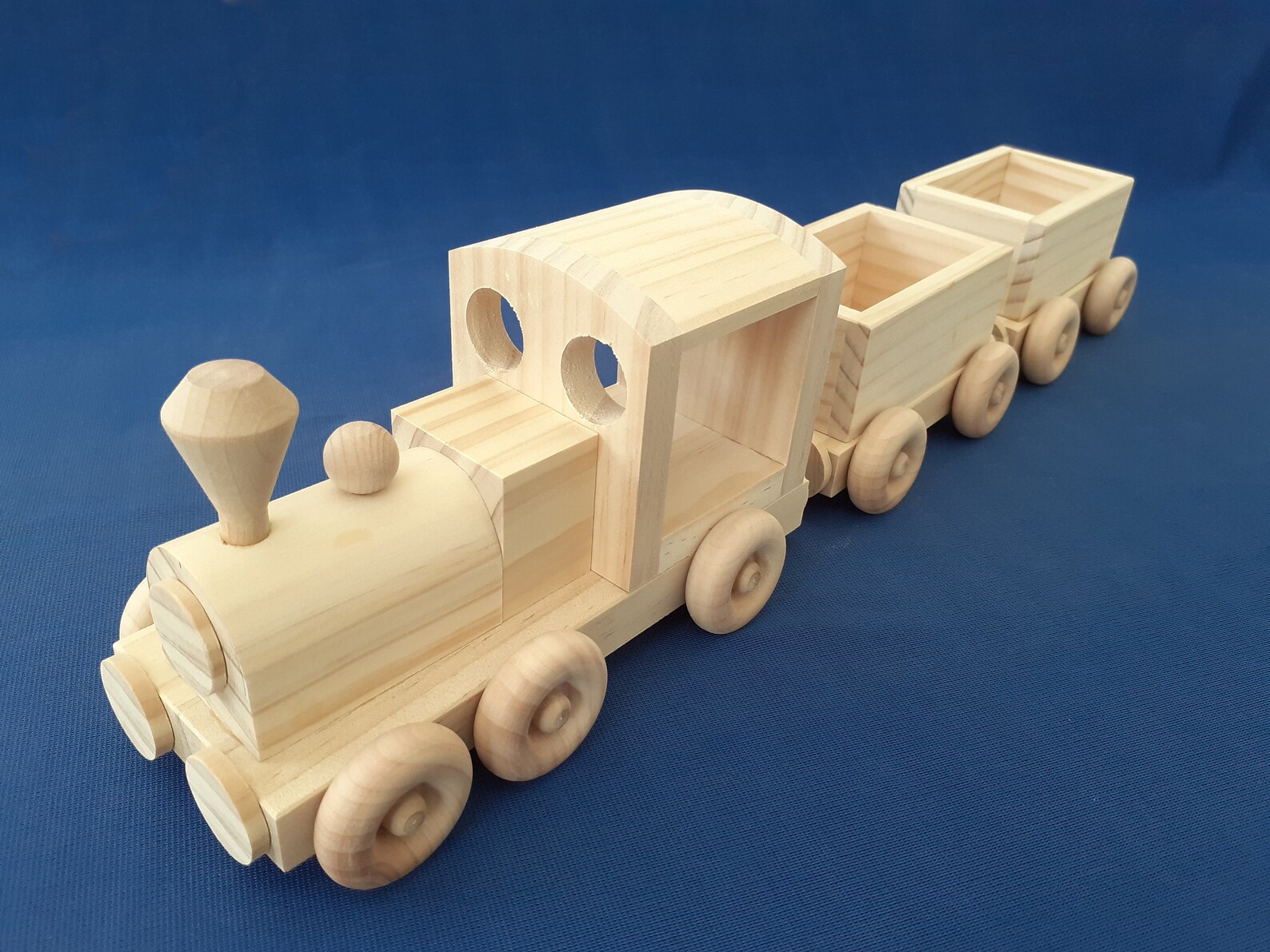 Wooden Train Set - Etsy
