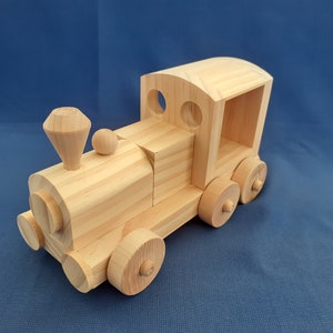 Wooden Train Set - Etsy