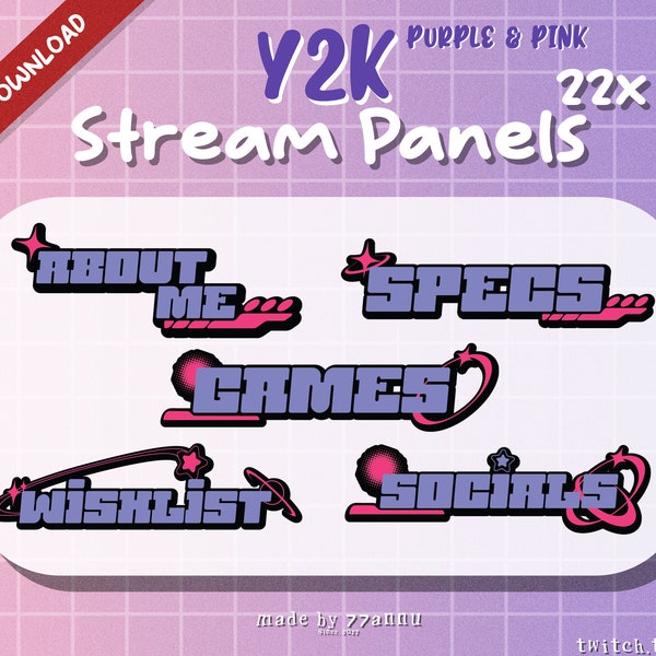 Y2k Twitch Overlay - Etsy