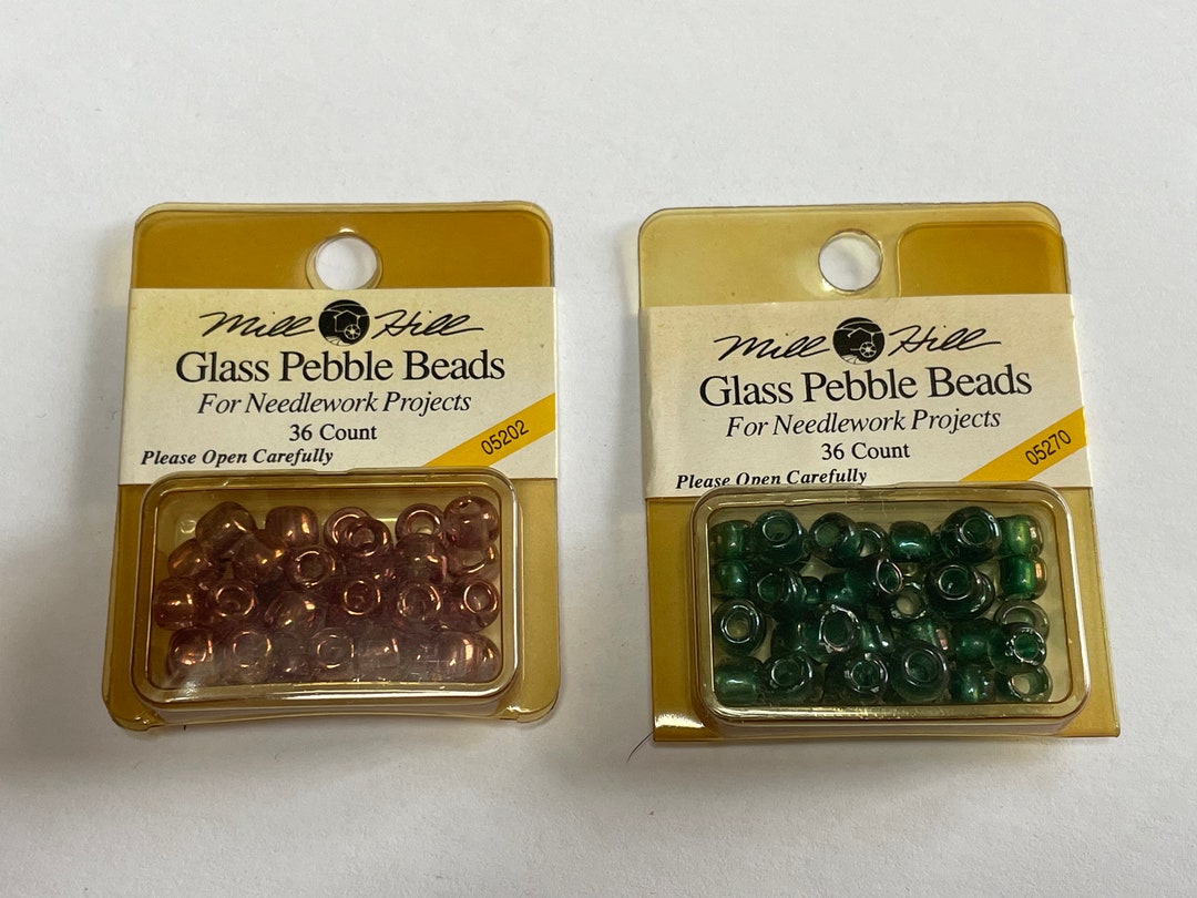 Vintage Mill Hill Glass Pebble Beads- Mini Neptune Collection - Etsy