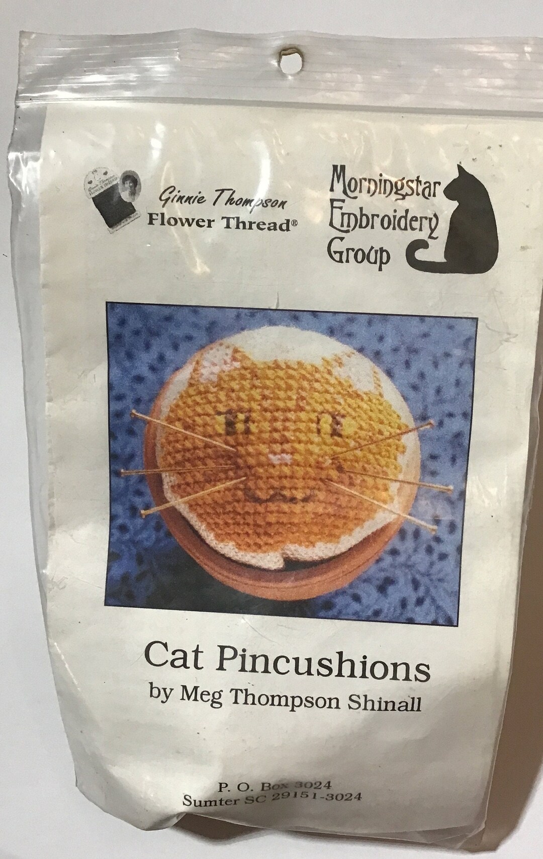 Ginnie Thompson Flower Thread Morning Star Embroidery Group Cat ...
