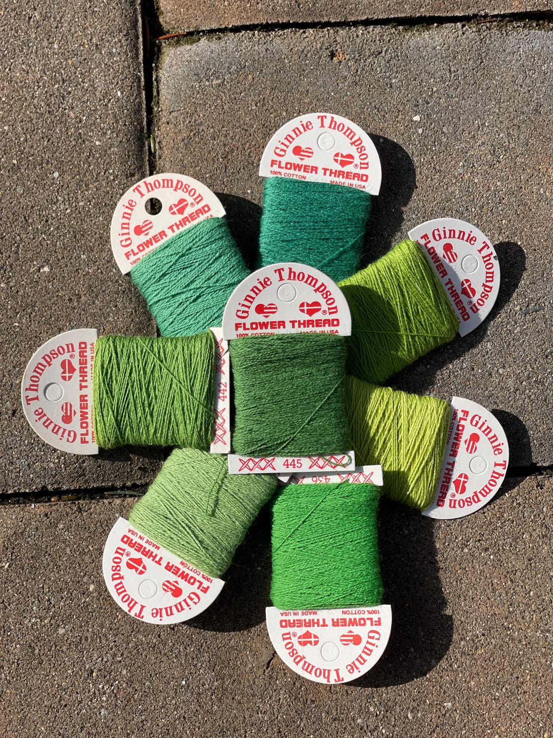 Vintage Ginnie Thompson Flower Thread- Clover Group - Etsy