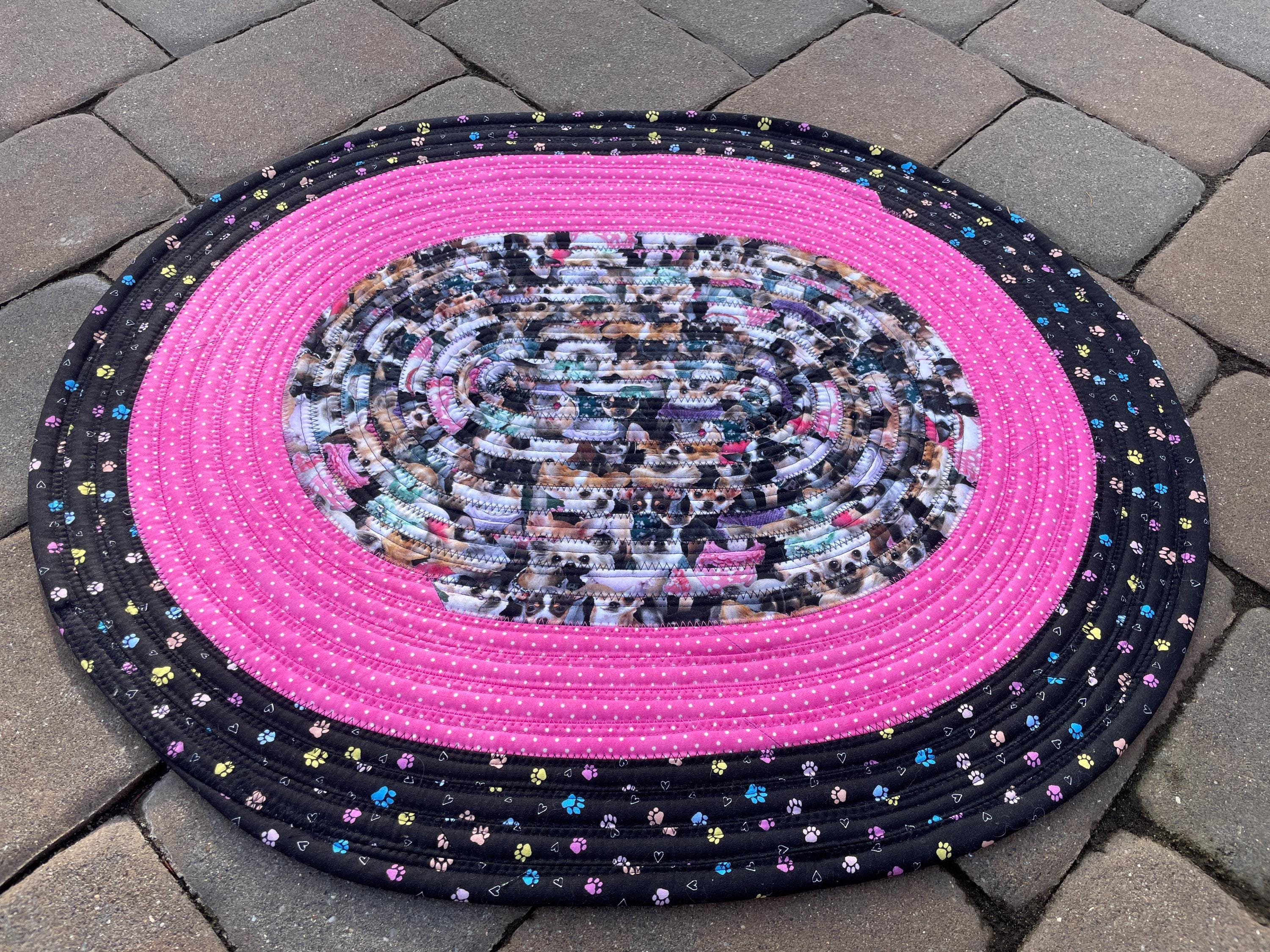 Dog Mat Made With Jelly Roll Technique - Etsy