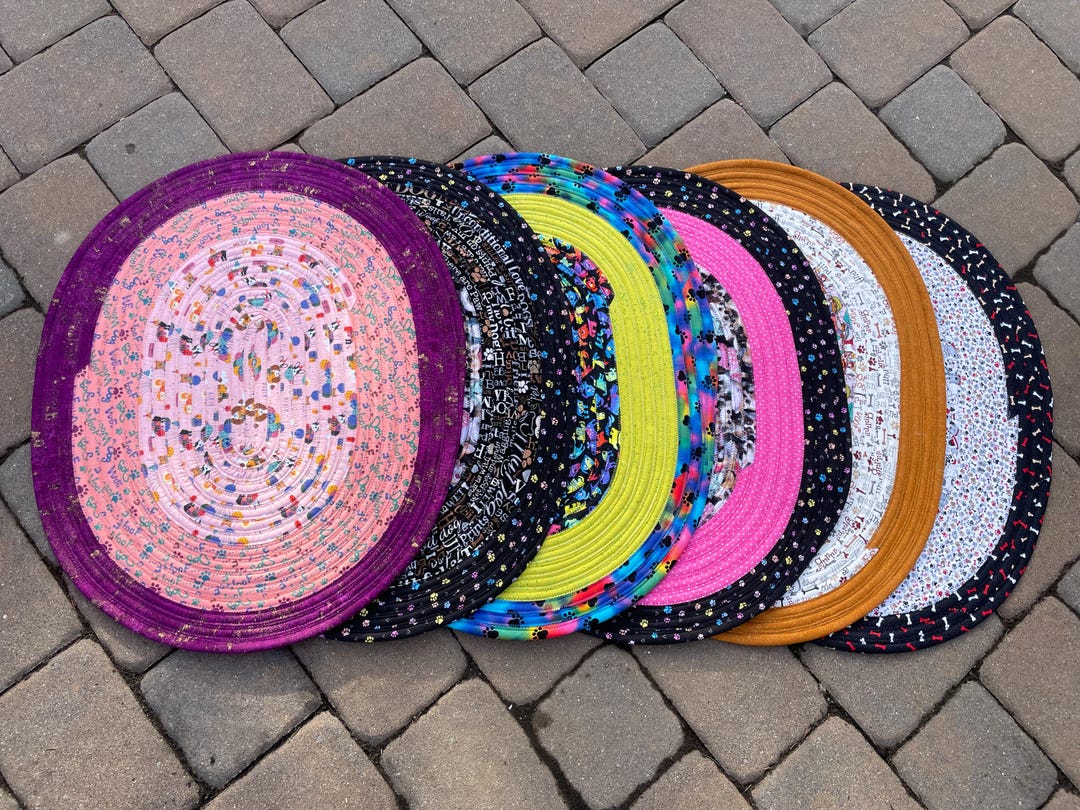 Dog Mat Made With Jelly Roll Technique - Etsy