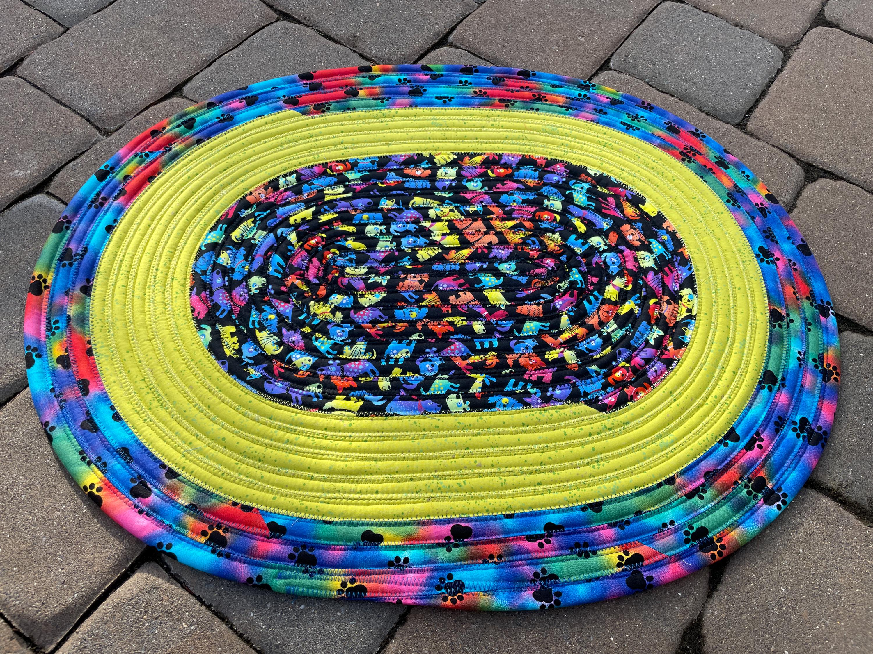 Dog Mat Made With Jelly Roll Technique - Etsy