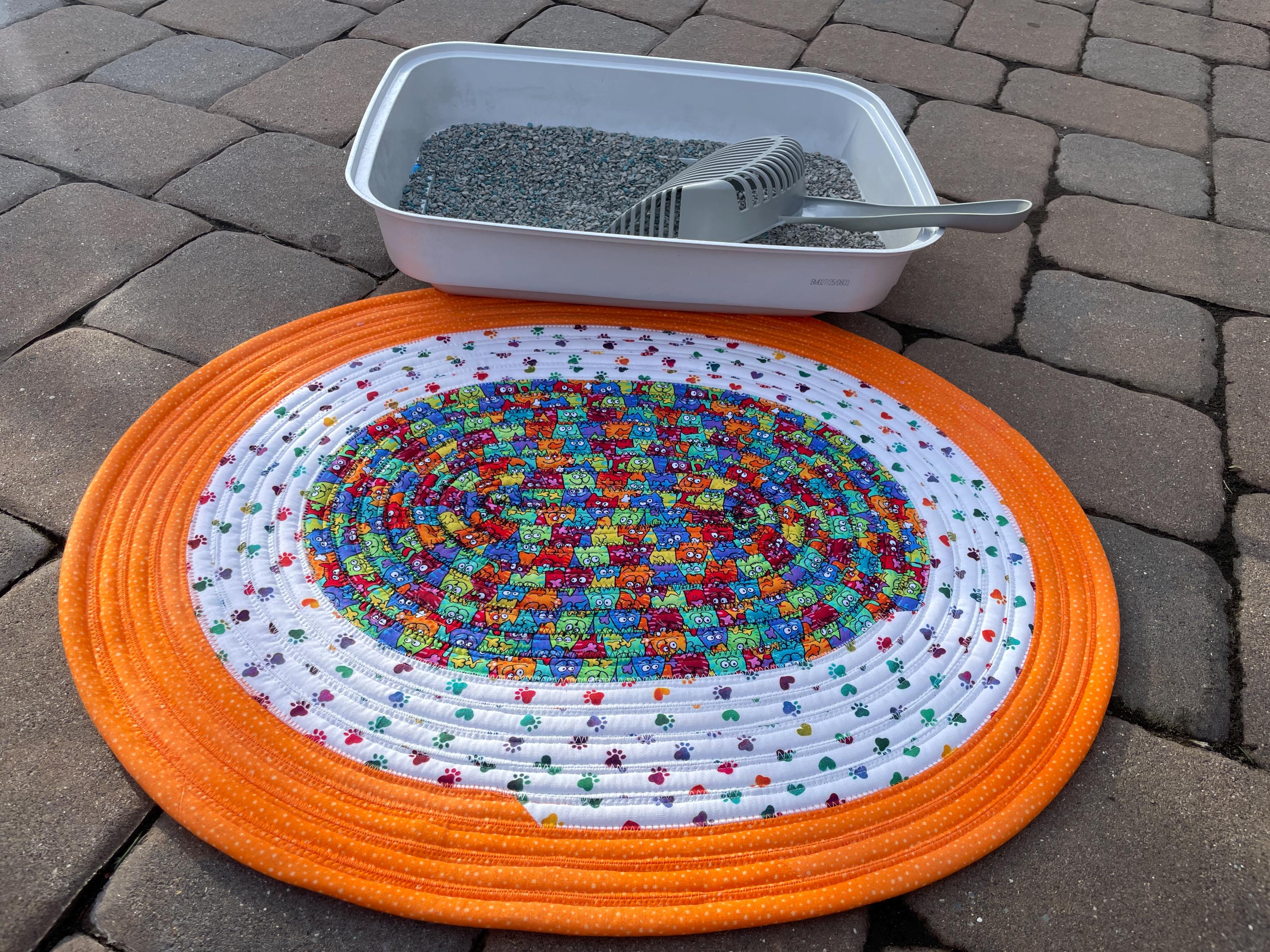 Cat Mat Made With Jelly Roll Technique - Etsy