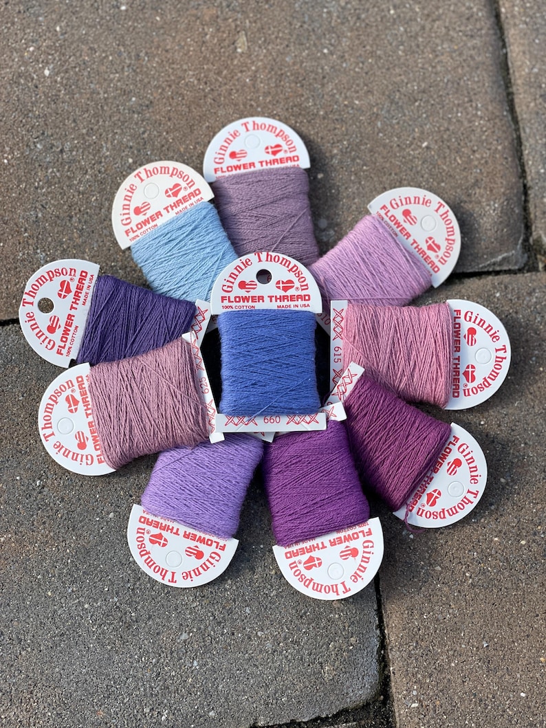 Vintage Ginnie Thompson Flower Thread- Hydrangea Group - Etsy