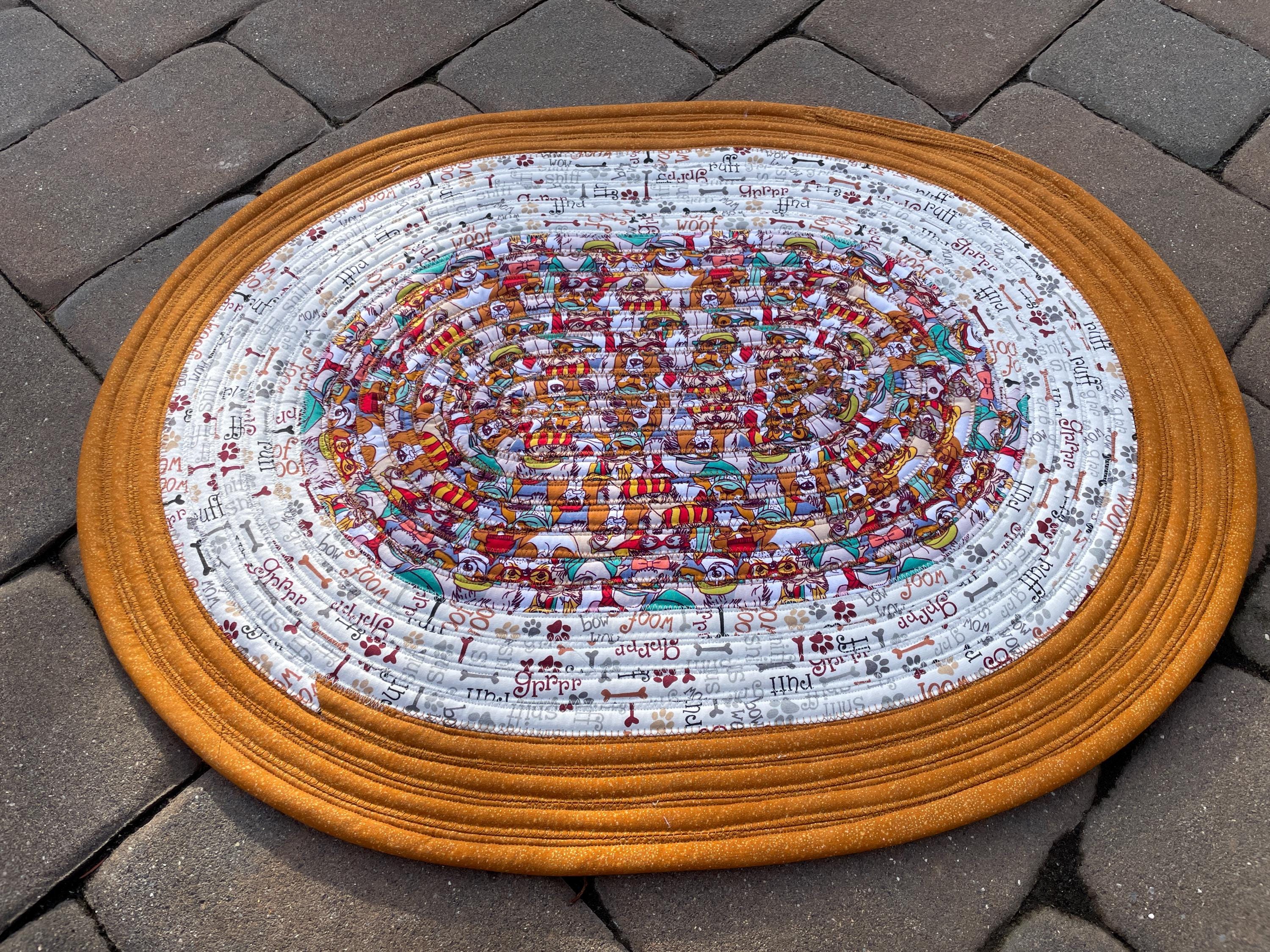 Dog Mat Made With Jelly Roll Technique - Etsy