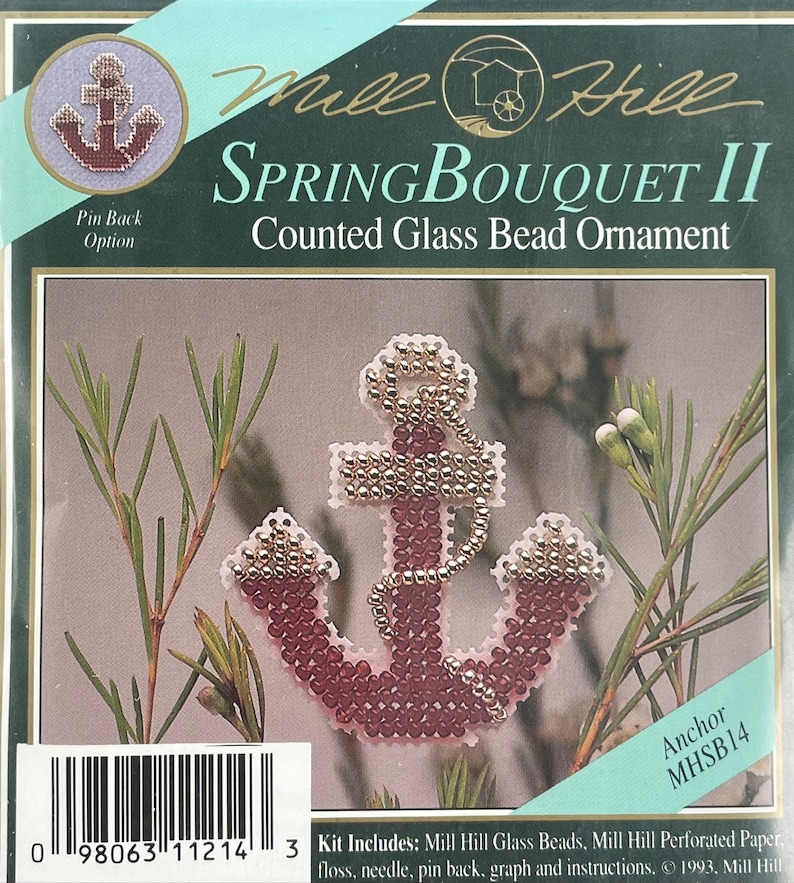 Vintage Mill Hill Counted Glass Bead Ornament or Pin Kit - Etsy