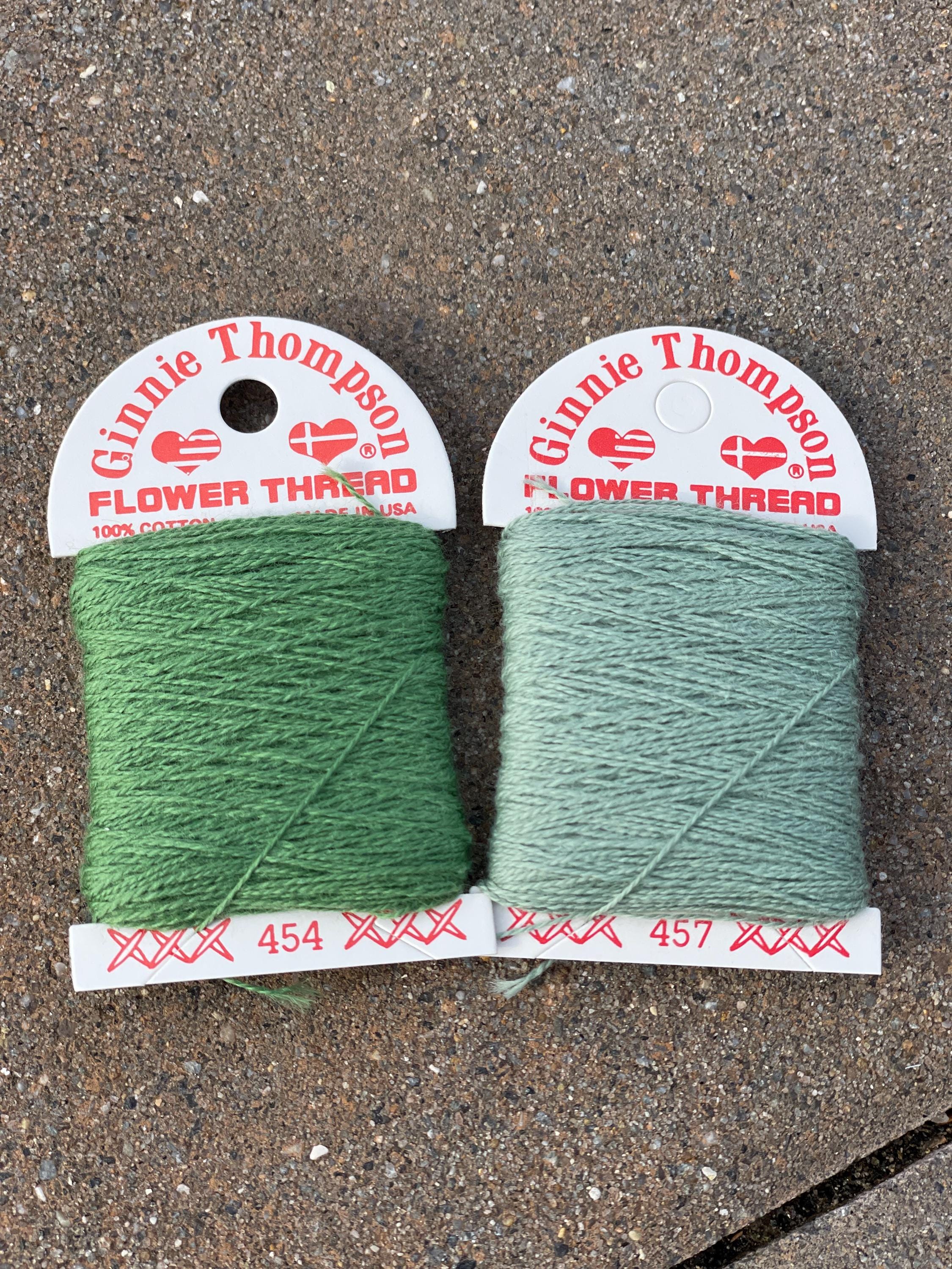 Vintage Ginnie Thompson Flower Thread- Forest Group - Etsy